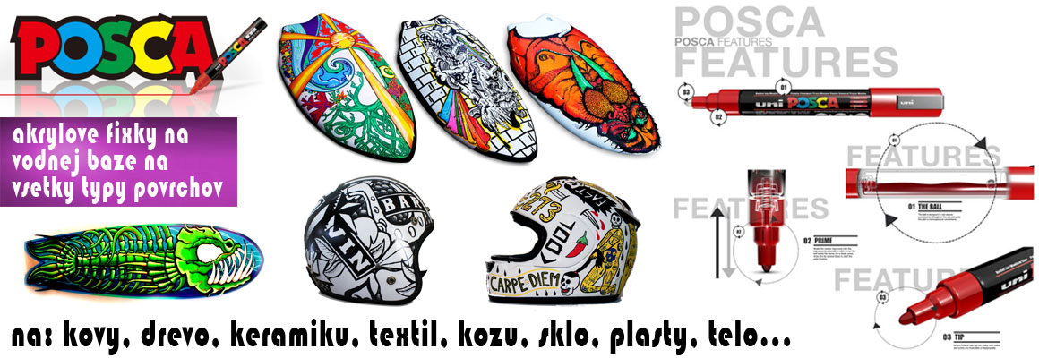 Fixky Posca - Kreativita a presnosť na dosah ruky